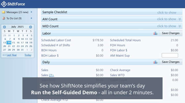 ShiftForce | ShiftNote Manager Logbook